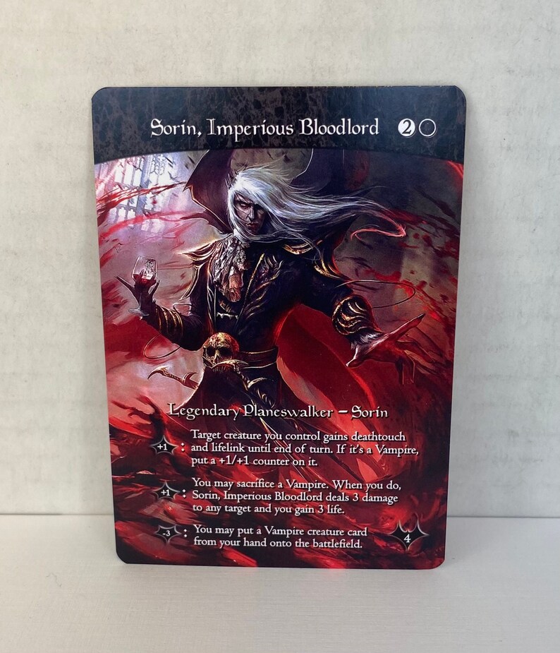 Sorin Imperious Bloodlord custom Card Alternate Full Art - Etsy