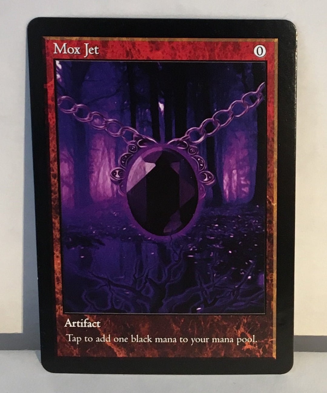 Mox Jet Custom Card Altered Art - Etsy