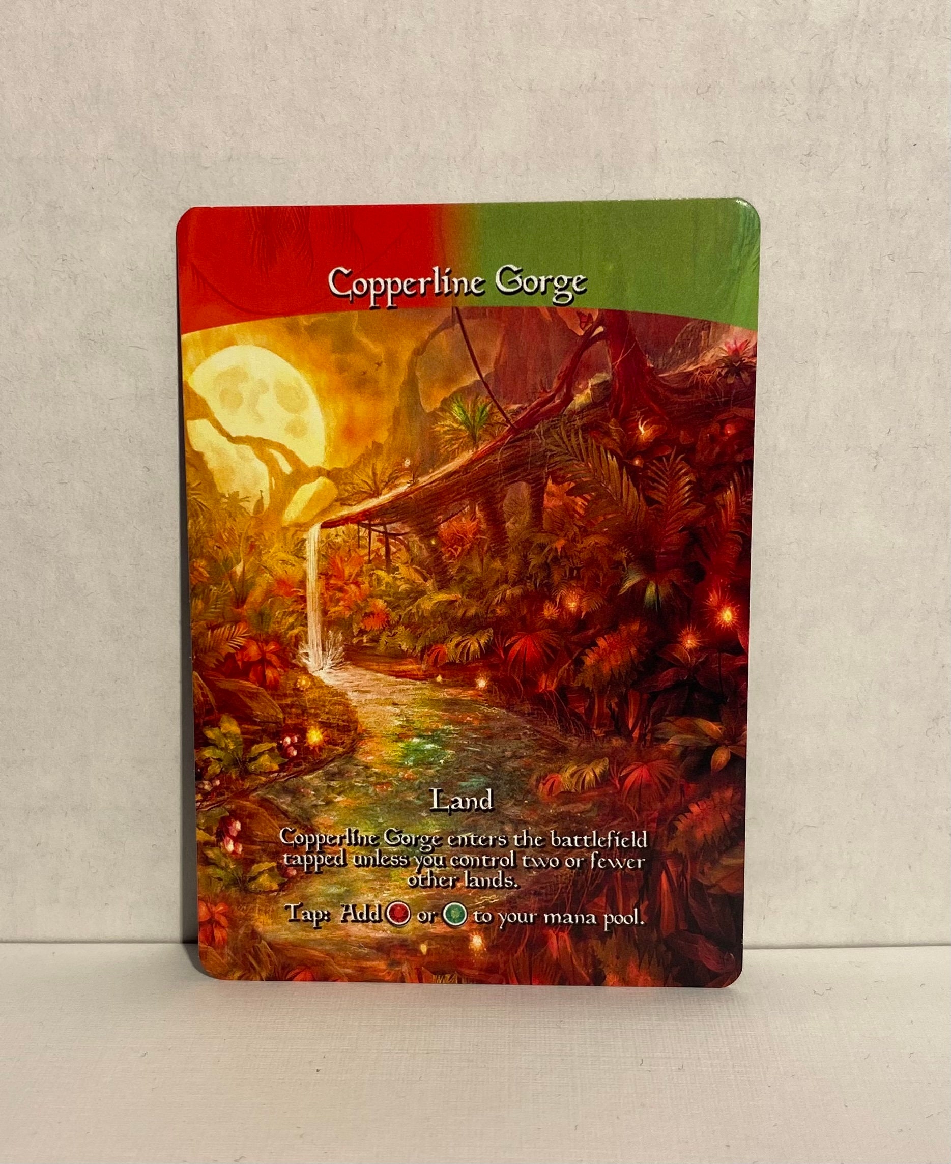 Set of 10 Full Art Fast Lands custom Cards Alternate Art - Etsy