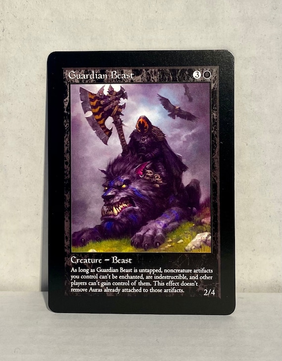 Guardian Beast Custom Card Altered Art - Etsy