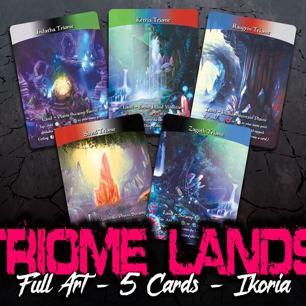 Mtg Triome Lands - Etsy
