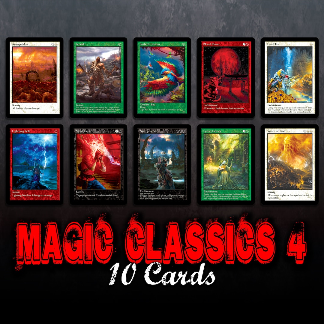 Magic Classics Series #4 Custom Cards Altered Art + 2 Bonus Cards - Etsy