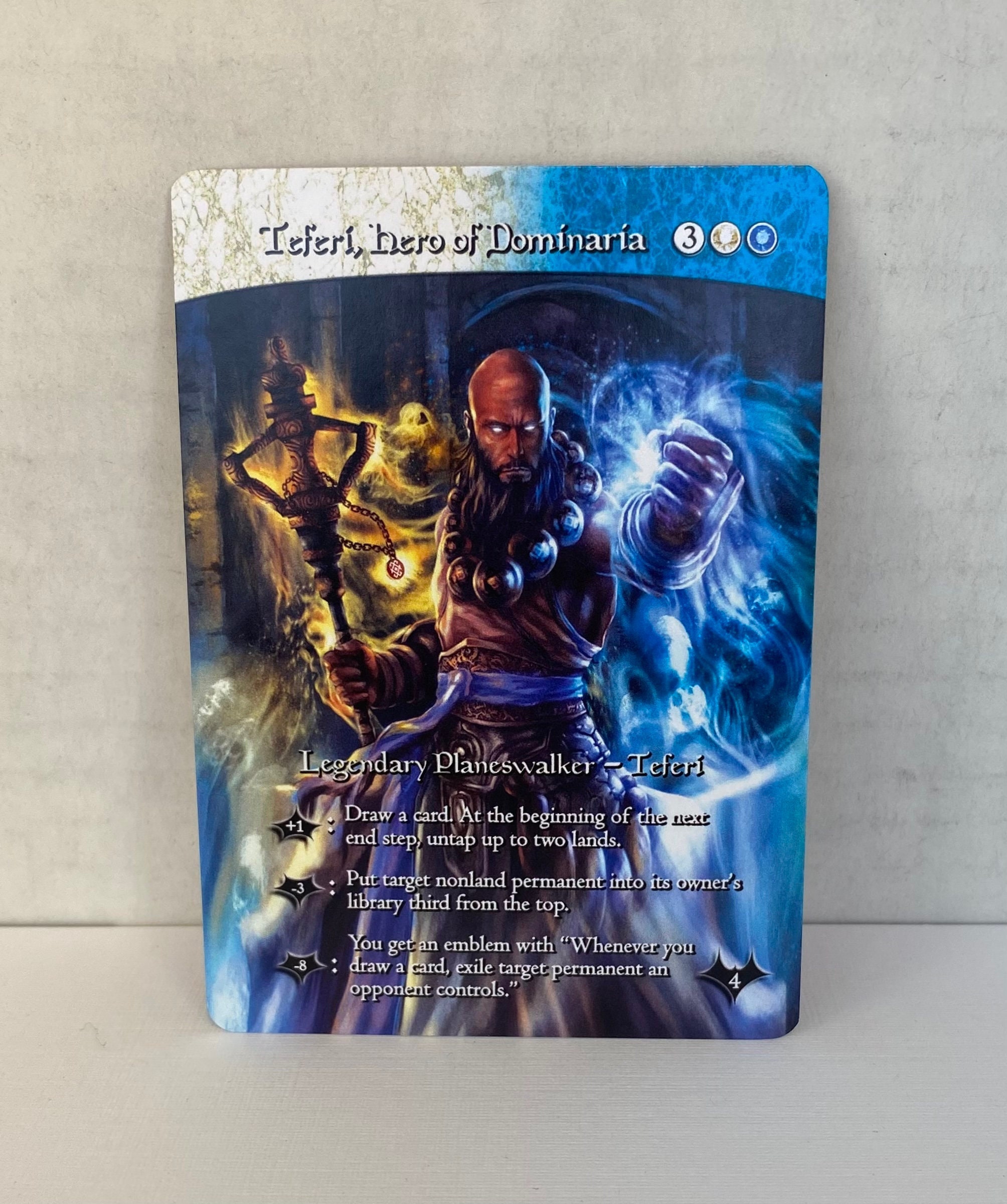 Teferi Hero of Dominaria custom Card Alternate Full Art - Etsy Australia