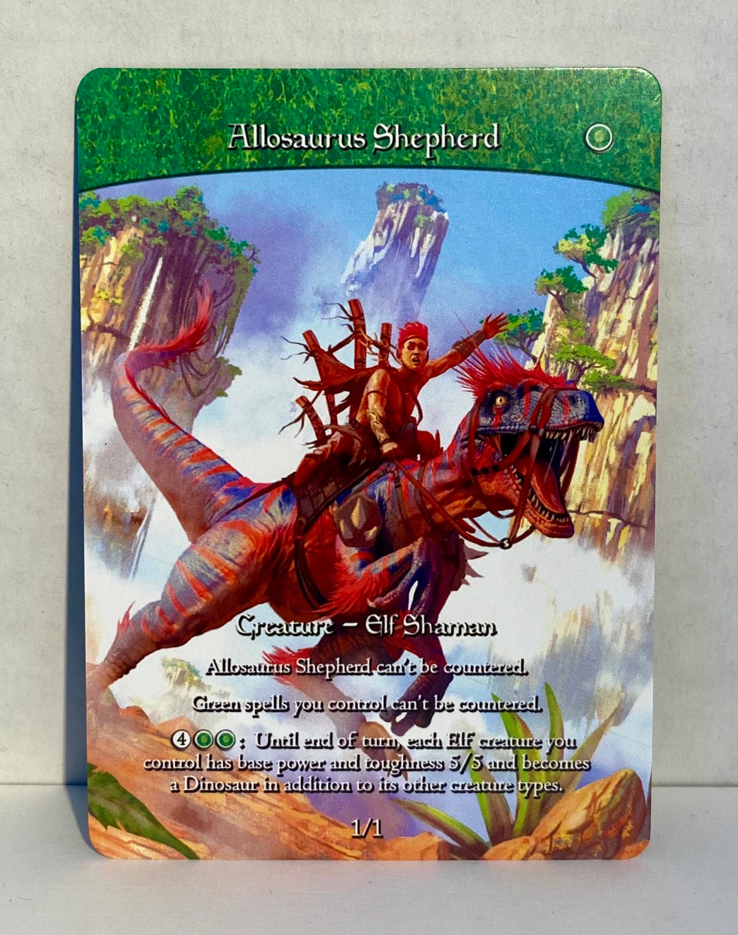 Allosaurus Shepherd custom Card Alternate Full Art - Etsy