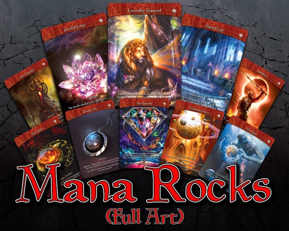 Full Art Mana Rocks Artifacts 10 Card Bundle custom Cards - Etsy