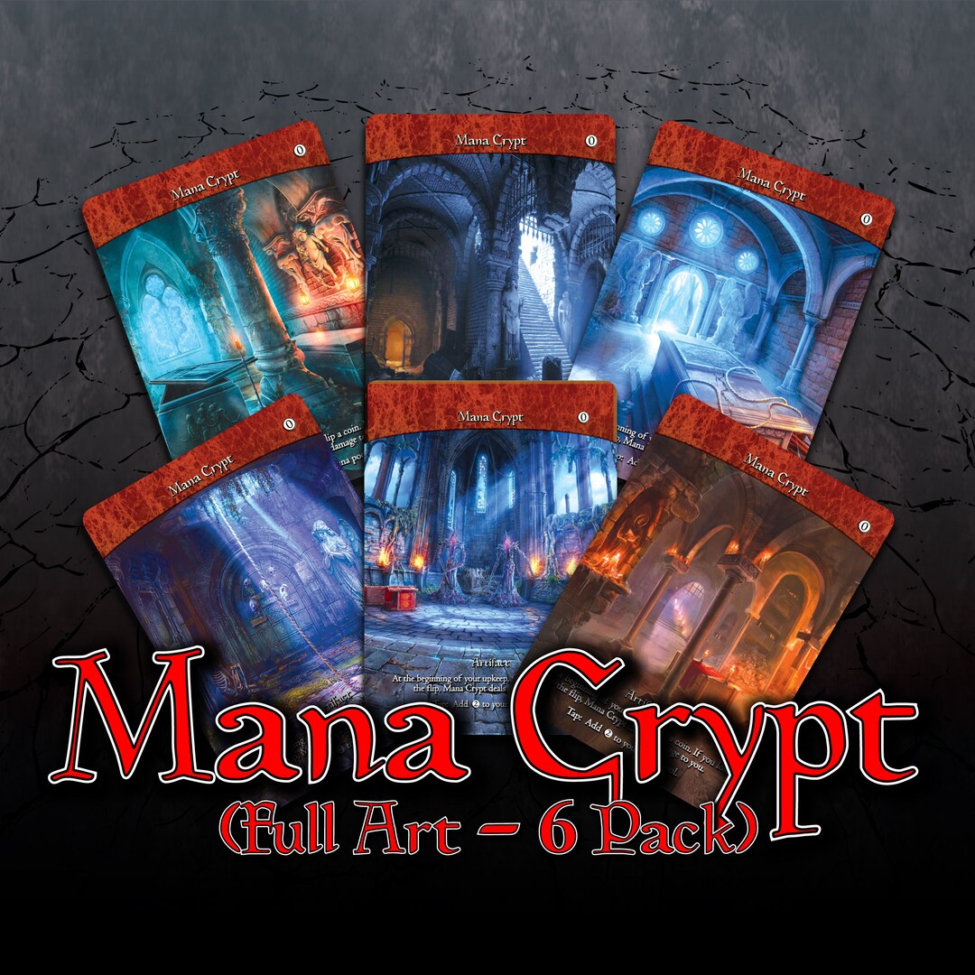 Mana Crypt 6-pack Set (full Art) Custom Cards Altered Art + 2 Bonus ...