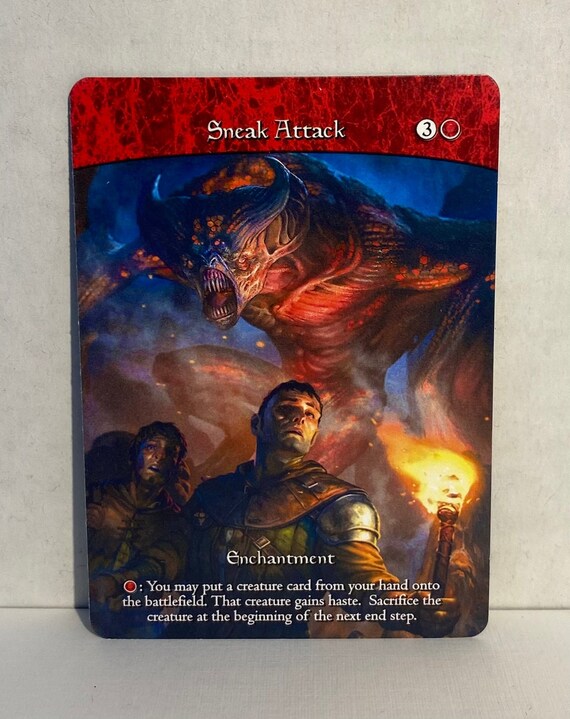 Sneak Attack custom Card Alternate Full Art - Etsy