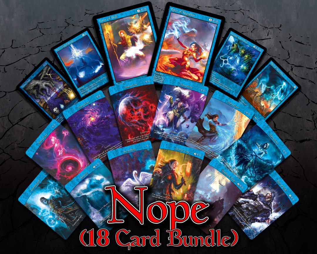 NOPE 18 Card Bundle 12 Full Art Cards 6 With Black - Etsy