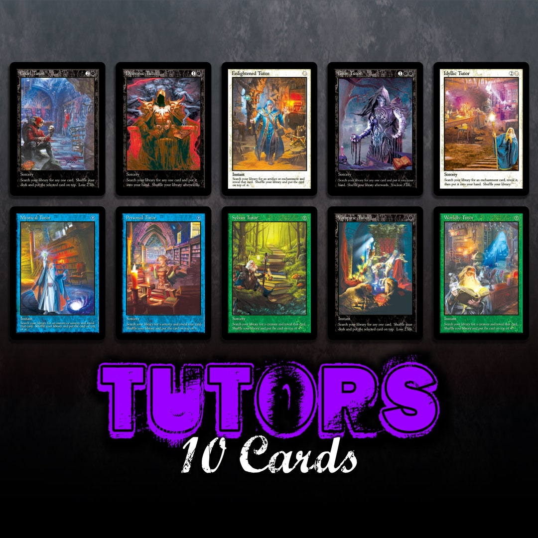 Set of 10 Tutors (custom Cards Alternate Art) Tutor Series + 2 Bonus ...