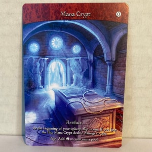 Mana Crypt 6-pack Set (full Art) Custom Cards Altered Art + 2 Bonus ...