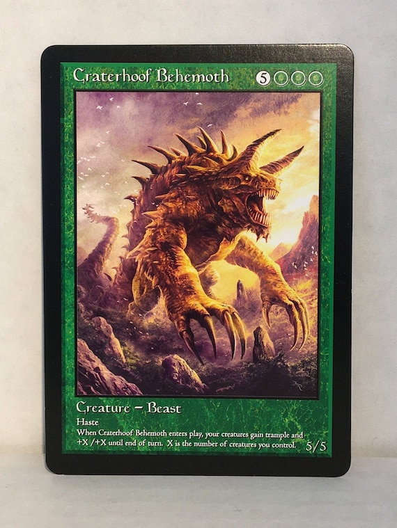 Craterhoof Behemoth custom Card Alternate Art - Etsy