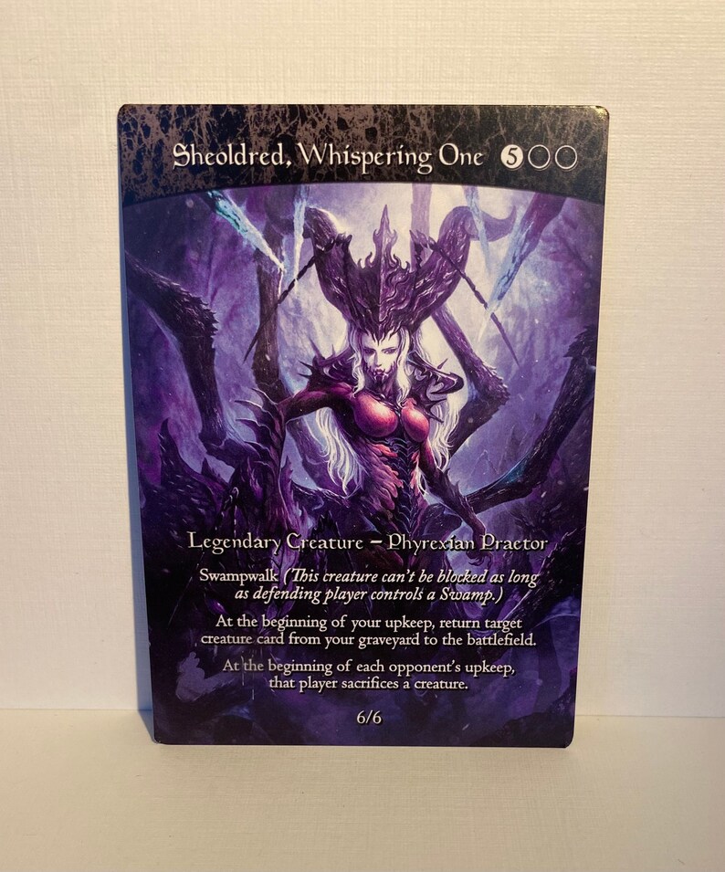 Sheoldred Whispering One custom Card Alternate Full Art - Etsy