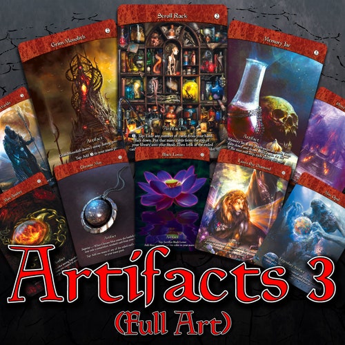 Full Art Modern Artifacts 10 Card Bundle custom Cards - Etsy