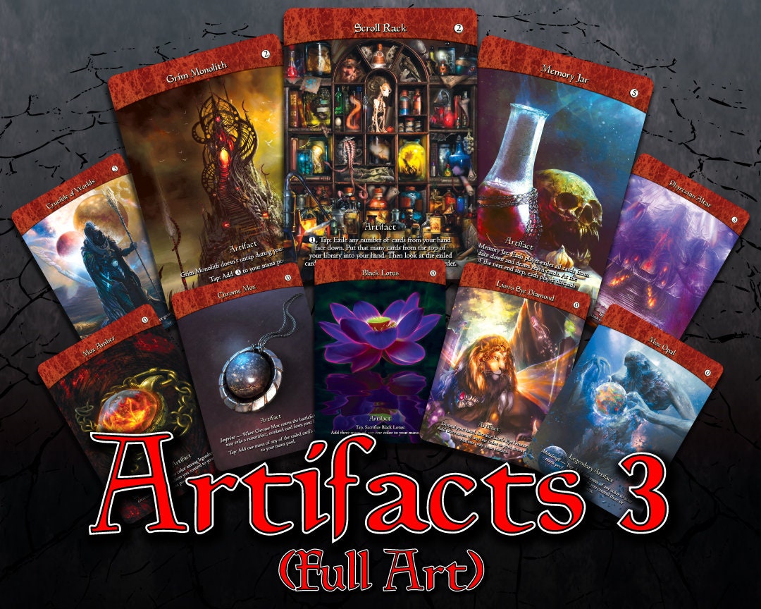 Full Art Artifacts 3 10 Card Bundle custom Cards Alternate - Etsy