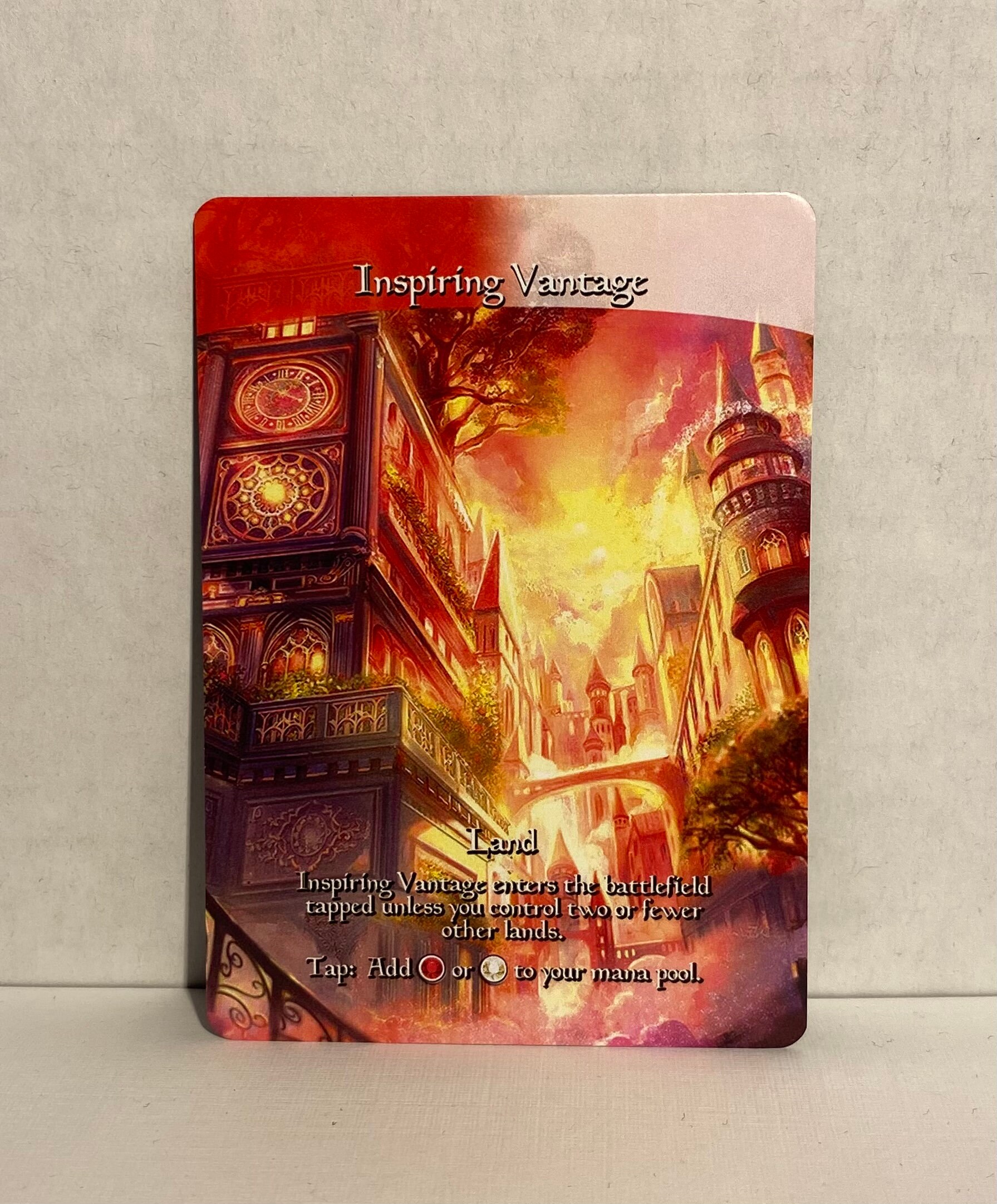 Set of 10 Full Art Fast Lands custom Cards Alternate Art | Etsy