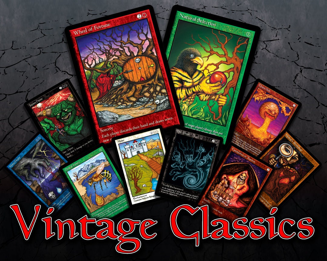 Magic Vintage Classics custom Cards Altered Art - Etsy