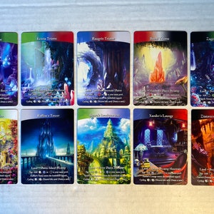 TRIOME LANDS Set - Full Art - 10 MTG Proxy Triome Lands for Commander ...