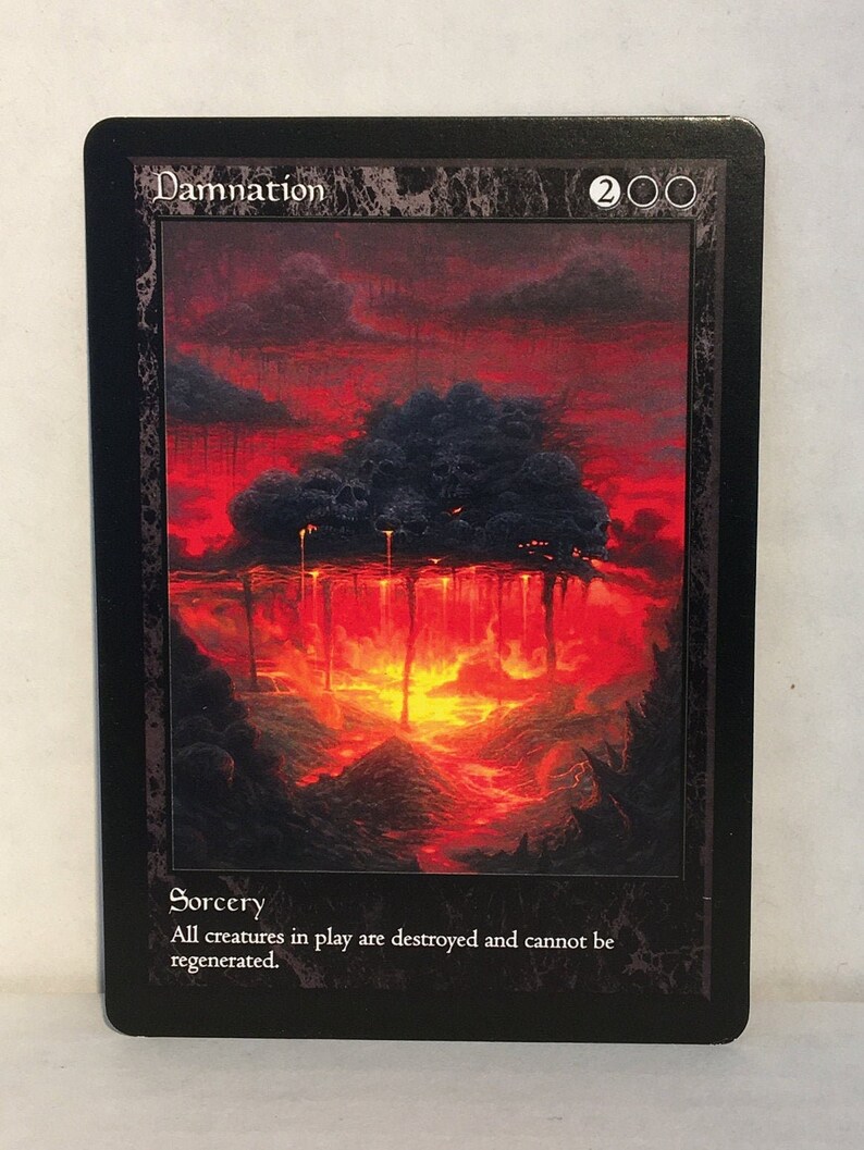 Damnation custom Card Alternate Art - Etsy