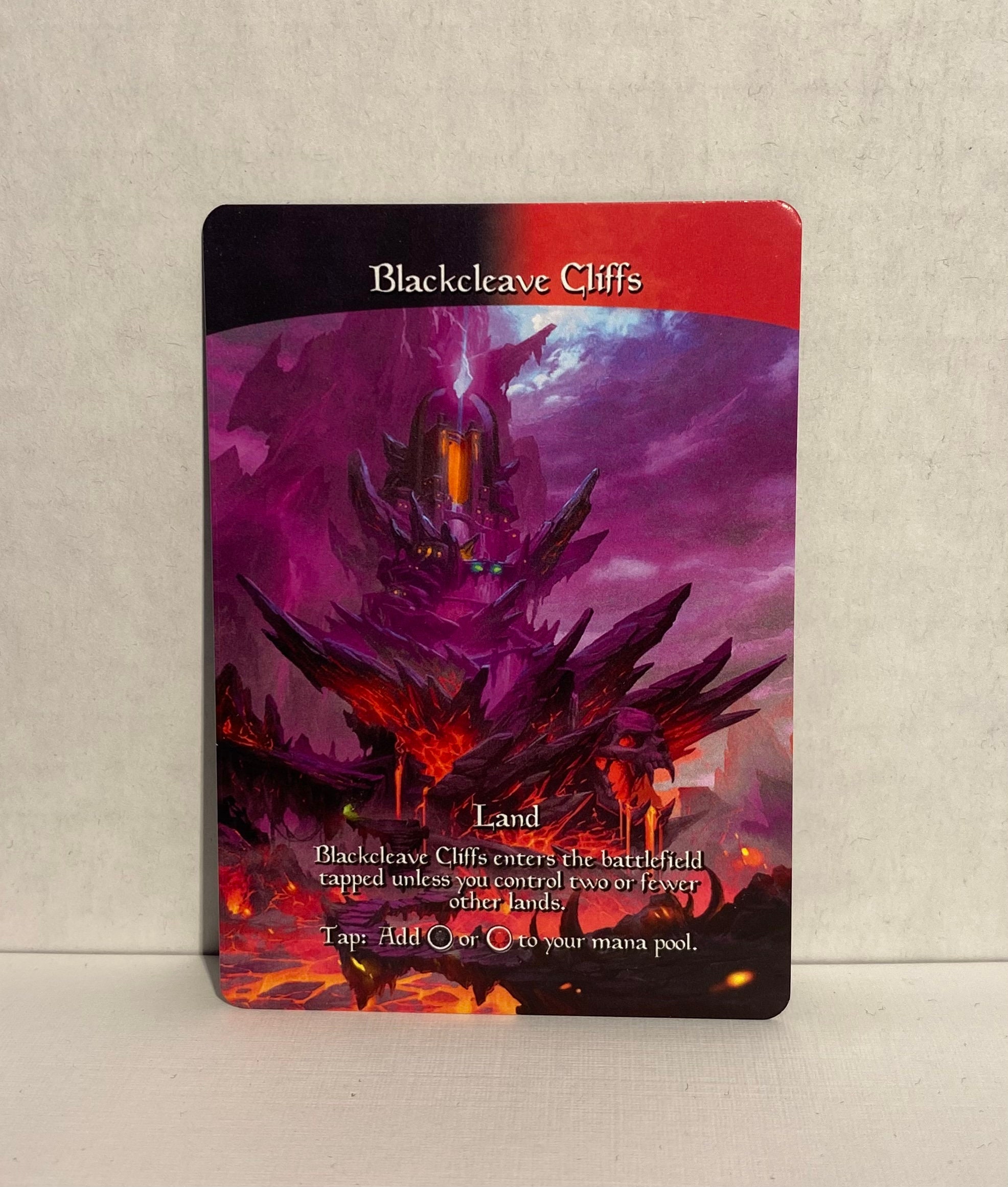 Set of 10 Full Art Fast Lands custom Cards Alternate Art - Etsy