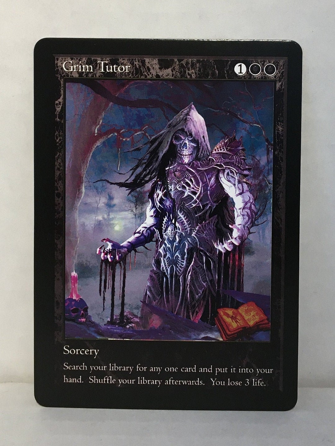 Grim Tutor (custom Card Alternate Art) - Etsy