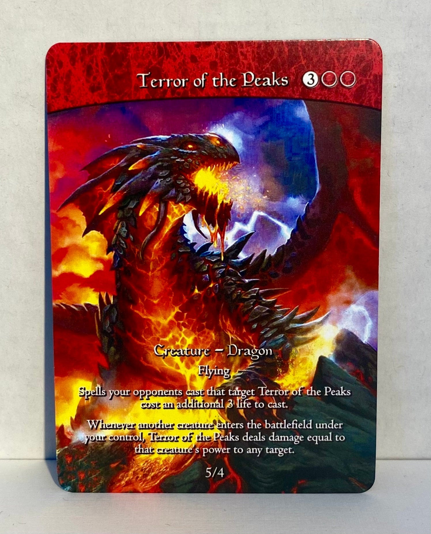 Terror of the Peaks custom Card Alternate Full Art - Etsy
