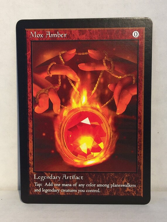 Mox Amber custom Card Alternate Art | Etsy