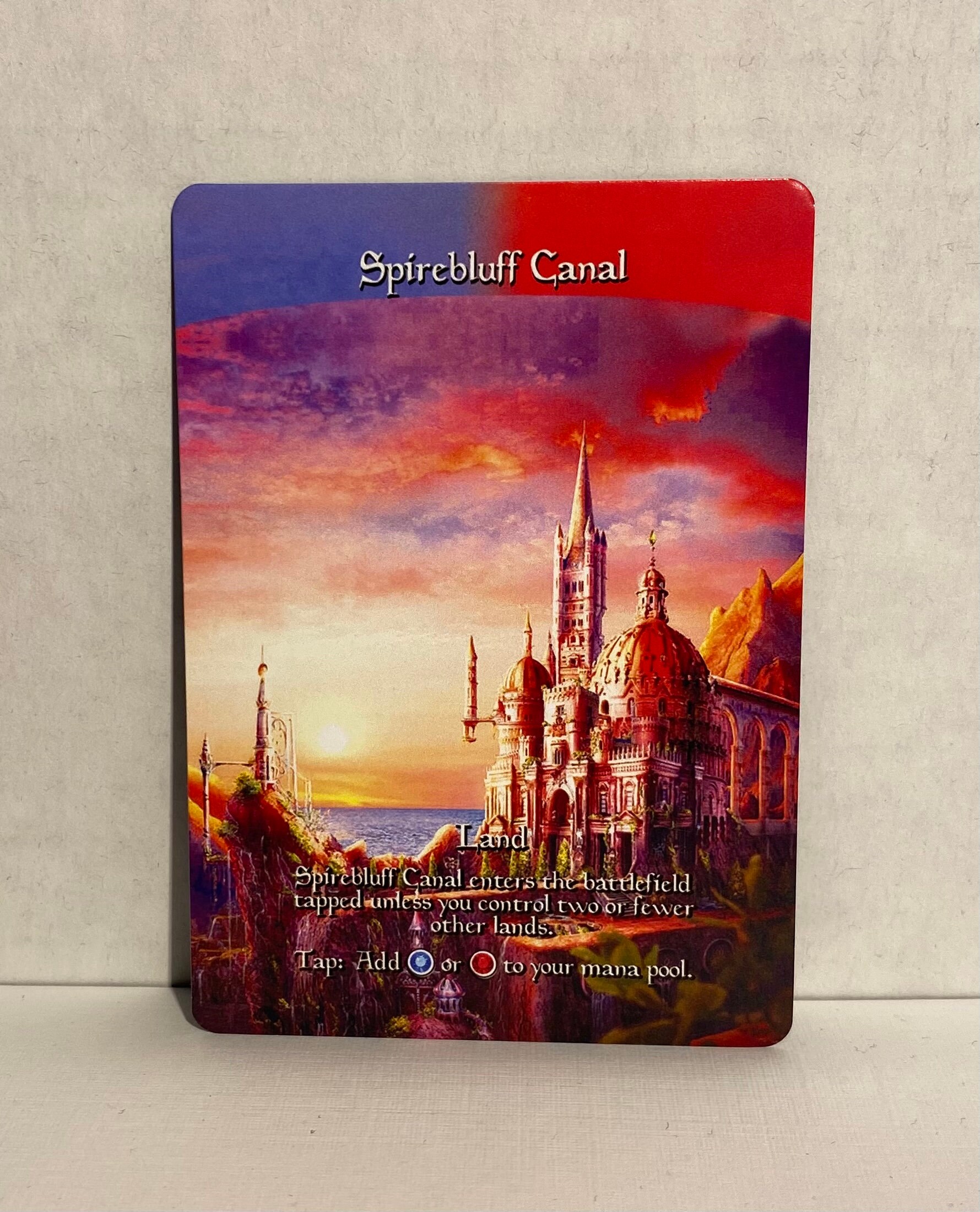 Set of 10 Full Art Fast Lands (custom Cards Alternate Art) + 2 Bonus ...