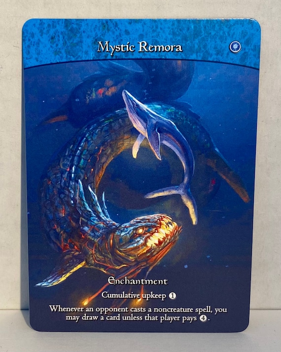 Mystic Remora Custom Card Alternate Full Art | Etsy