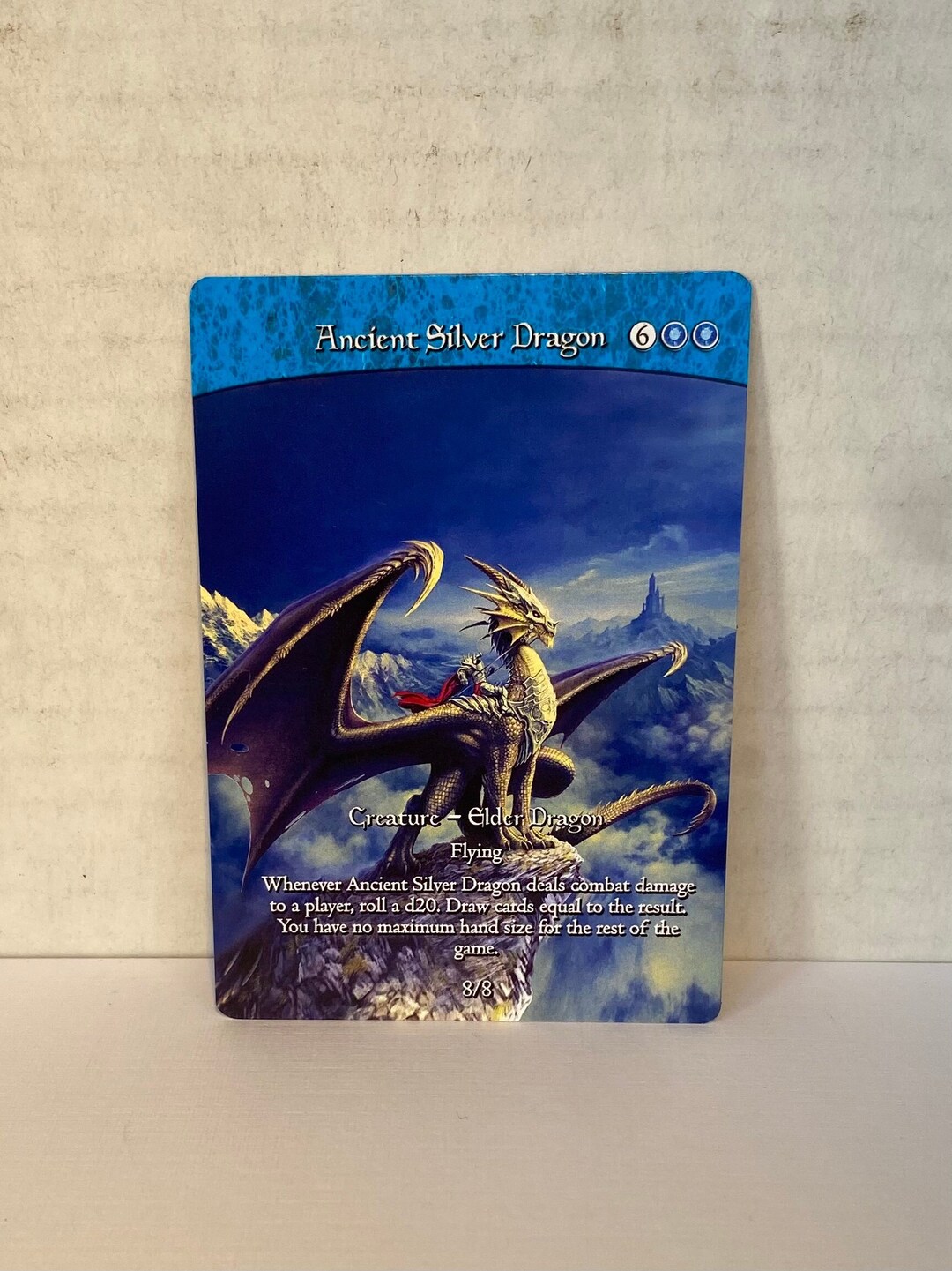 Ancient Silver Dragon custom Card Alternate Full Art - Etsy