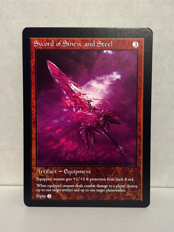 Sword of Sinew and Steel custom Card Alternate Art - Etsy