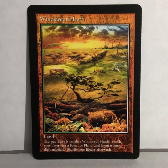 Windswept Heath Fetch Land custom Card Alternate Art - Etsy