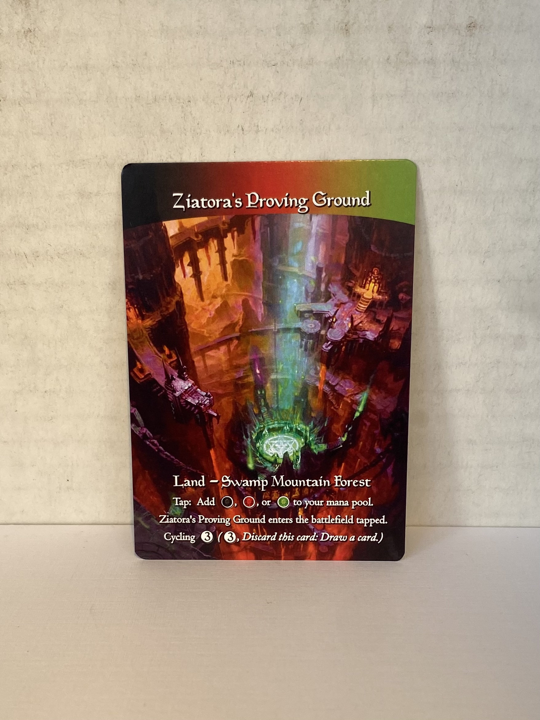 Triome Lands 5-card Set (full Art - New Capenna) Custom Cards Altered ...
