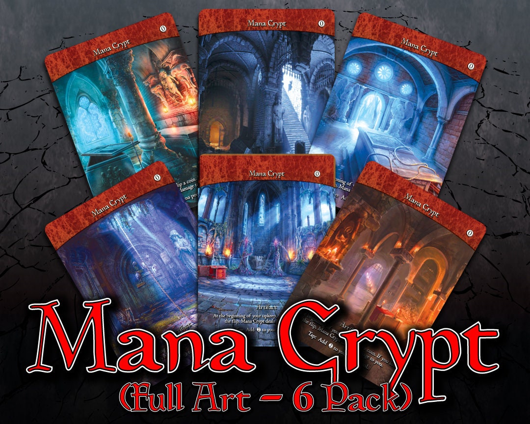 Mana Crypt 6-pack Set full Art Custom Cards Altered Art - Etsy