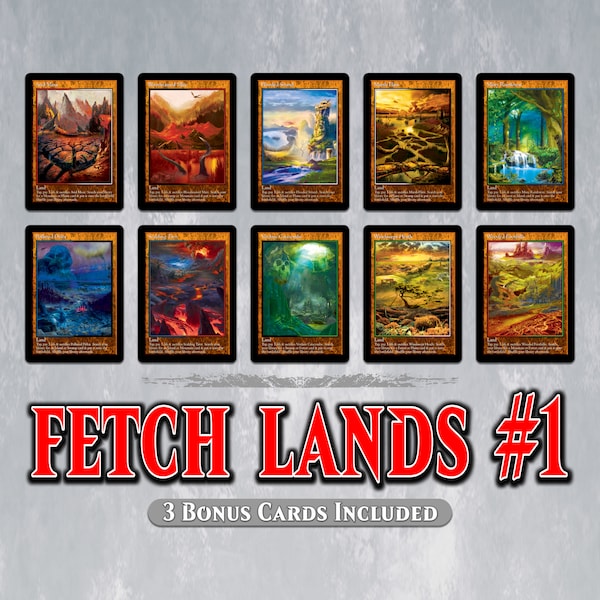 Mtg Proxy Fetch Lands - Etsy