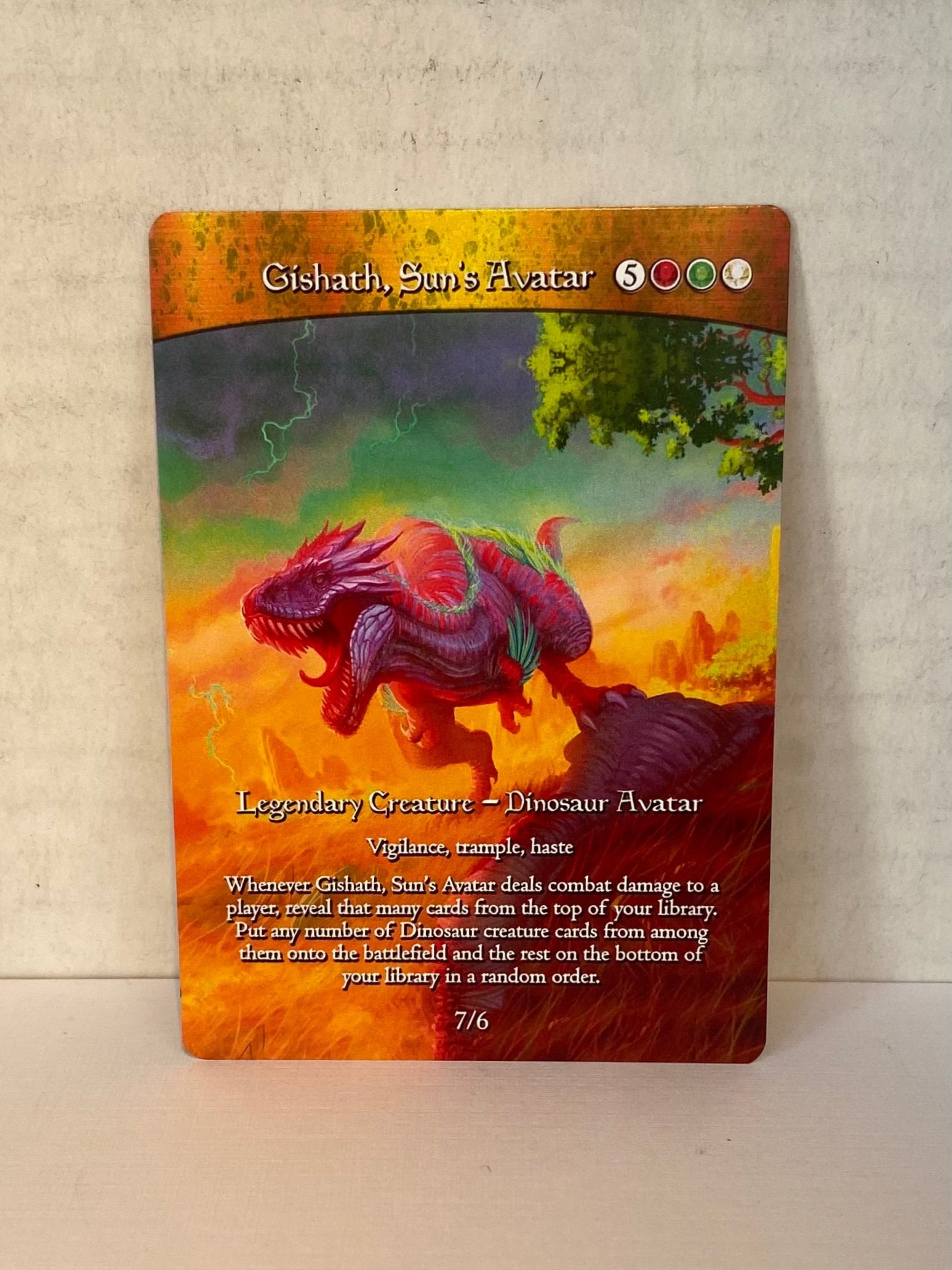 Gishath Suns Avatar custom Card Alternate Full Art - Etsy