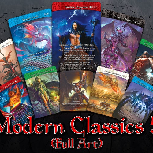 Full Art Modern Artifacts 10 Card Bundle custom Cards - Etsy