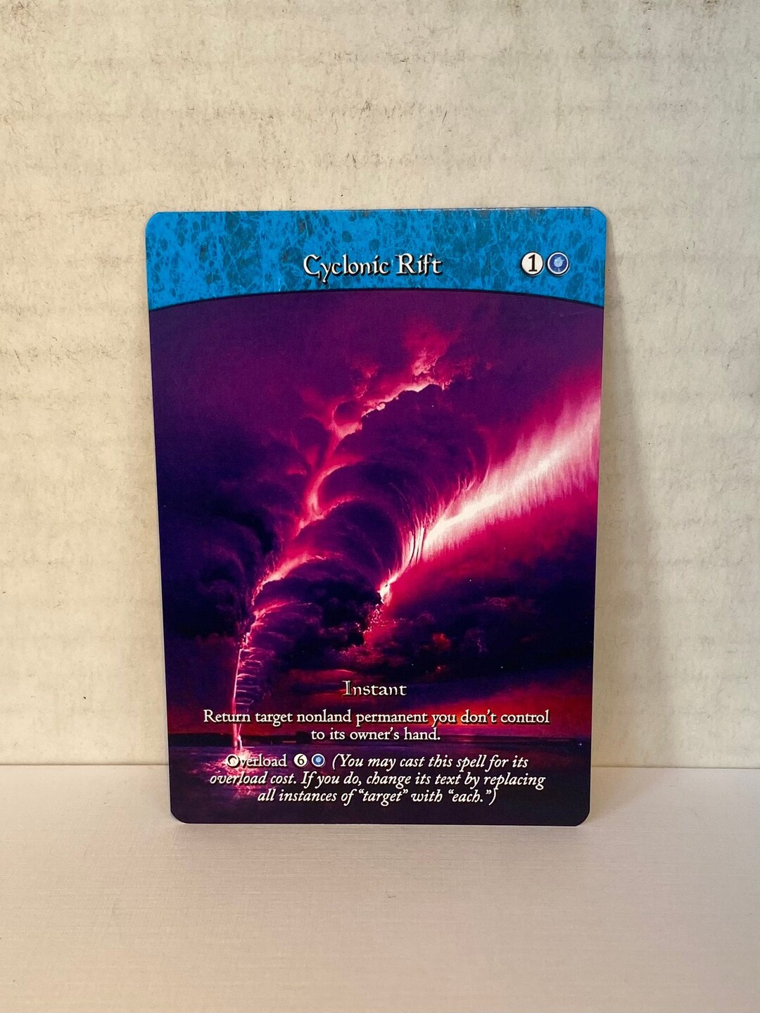 Cyclonic Rift (custom Card Alternate Full Art) - Etsy