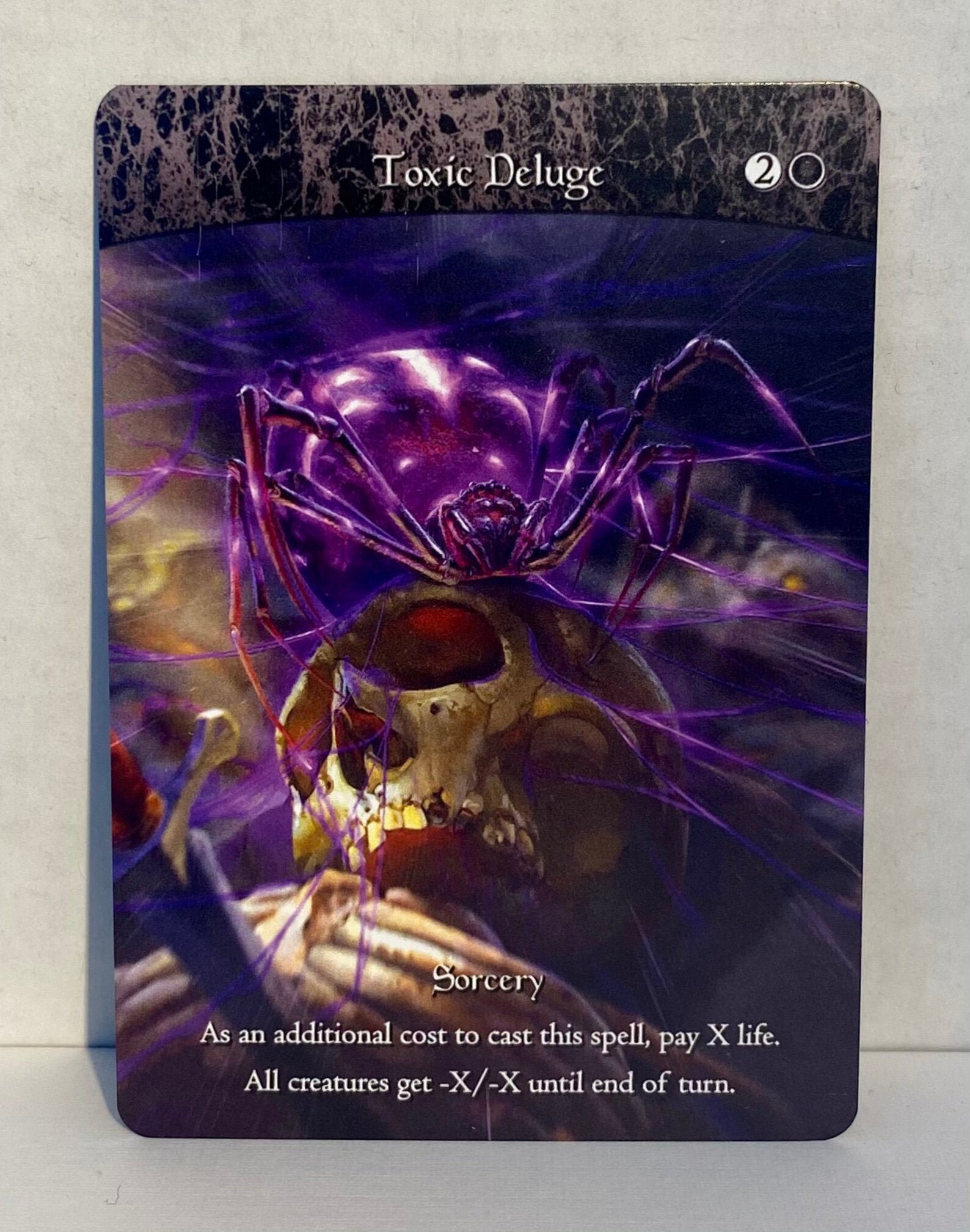 Toxic Deluge Custom Card Alternate Full Art | Etsy
