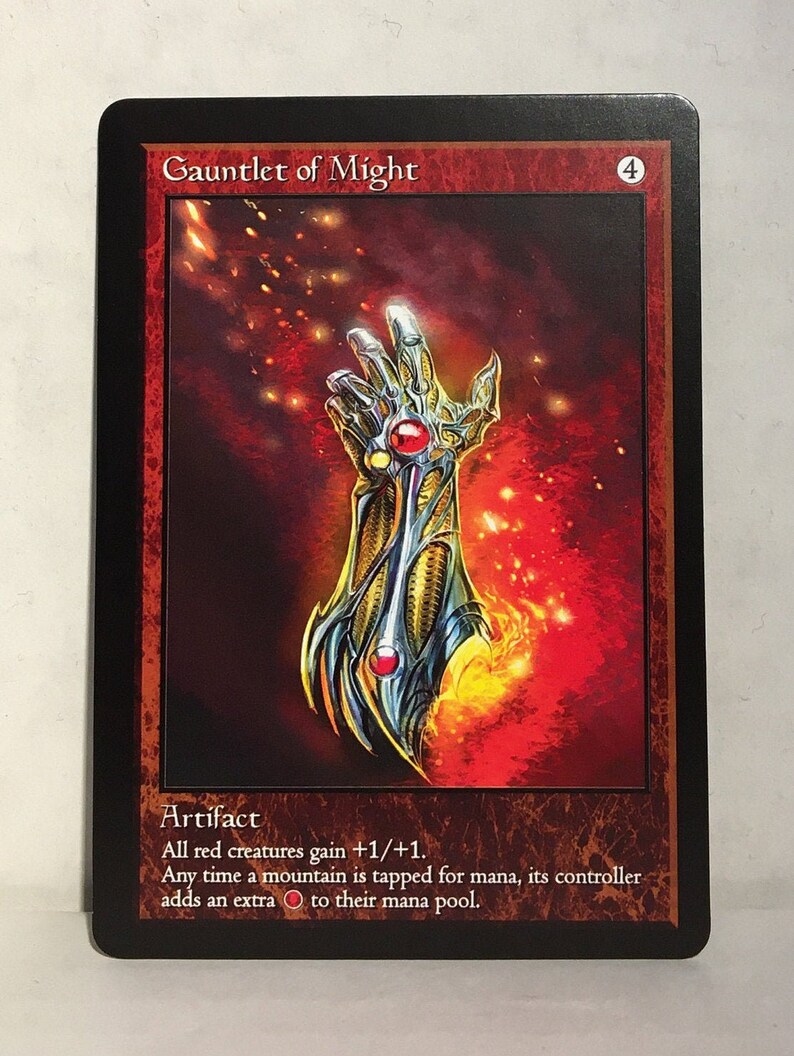 Gauntlet of Might (custom Card Alternate Art) - Etsy