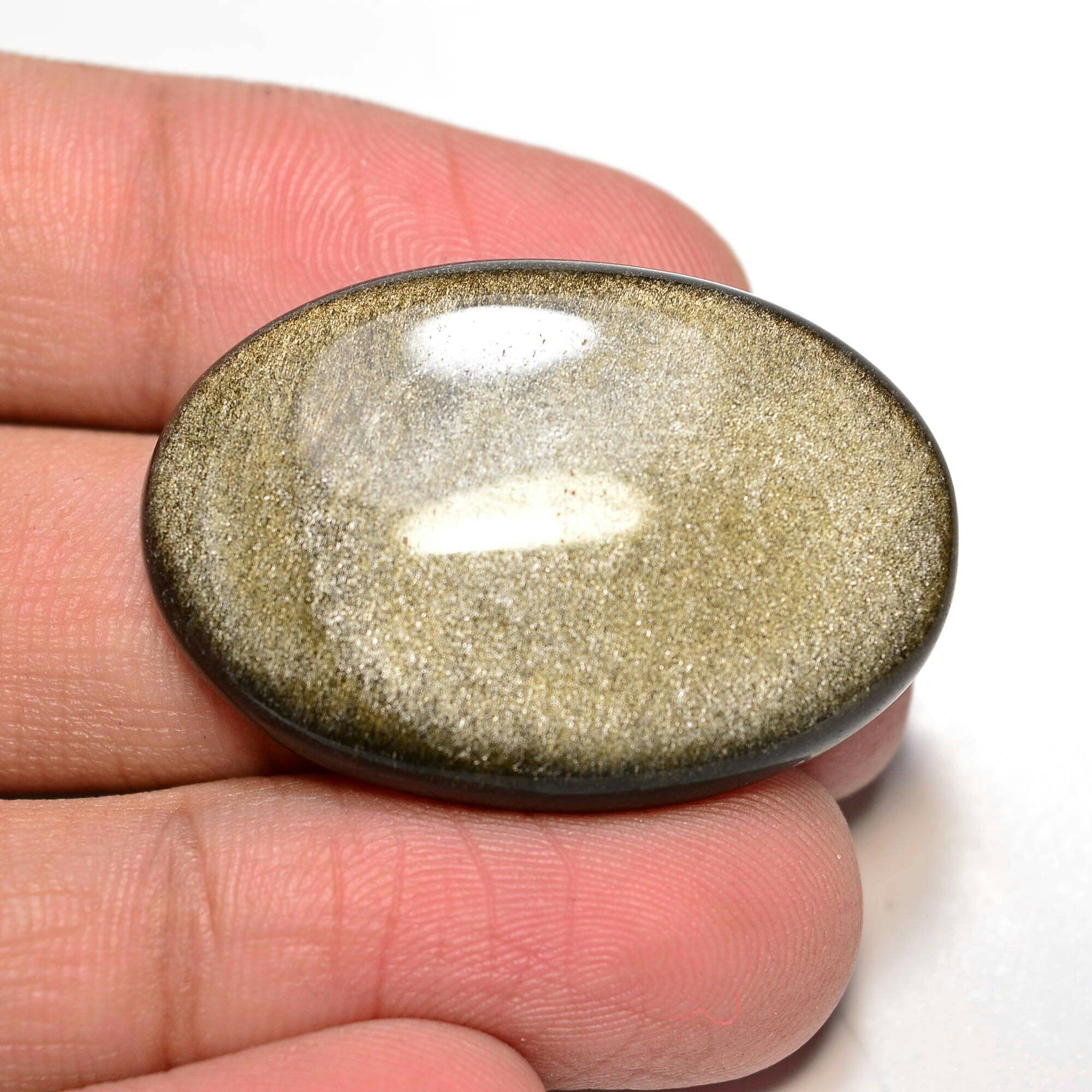 Kids' Crafts Golden Obsidian Cabochon...Oval Cabochon...39x20x5mm ...
