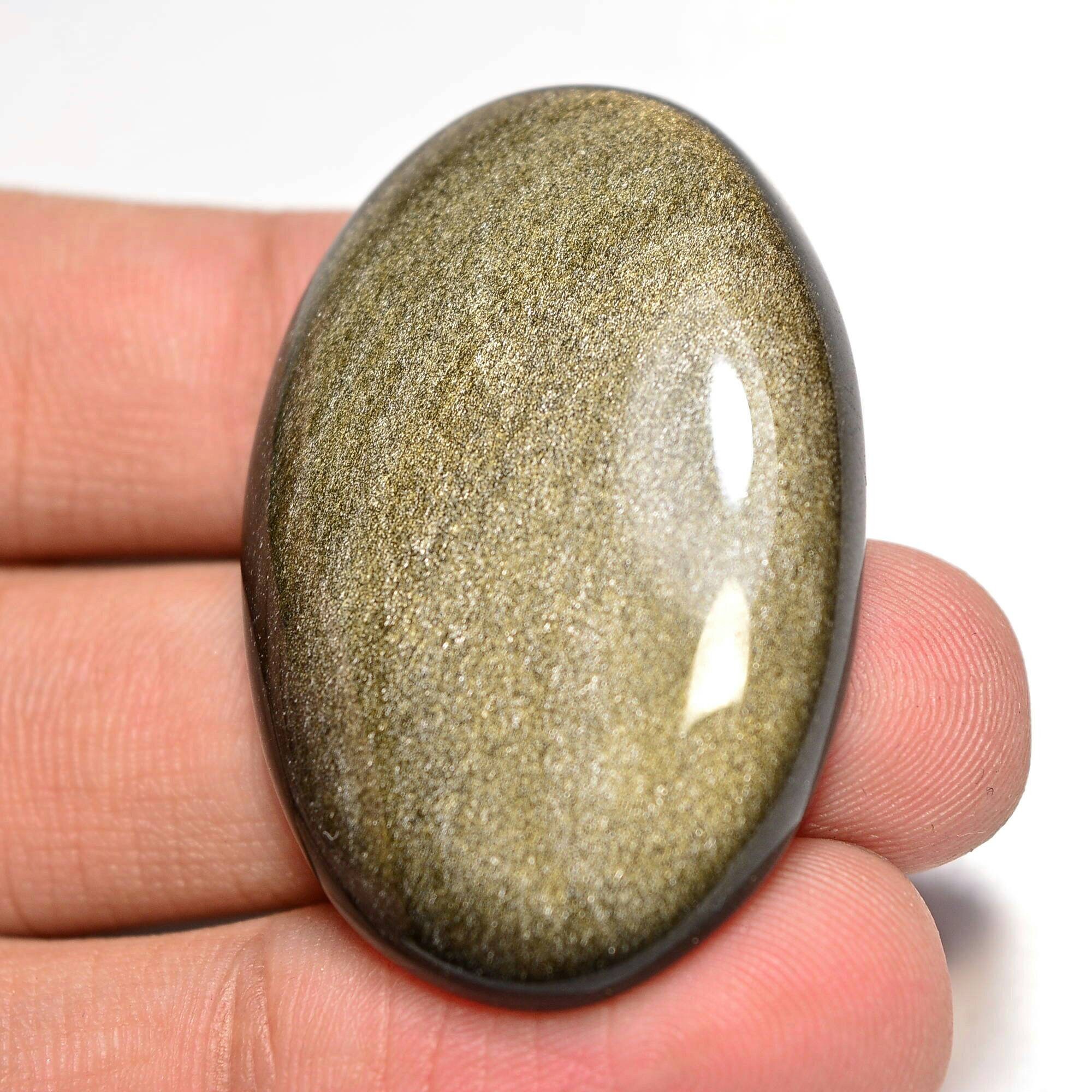 Kids' Crafts Golden Obsidian Cabochon...Oval Cabochon...39x20x5mm ...