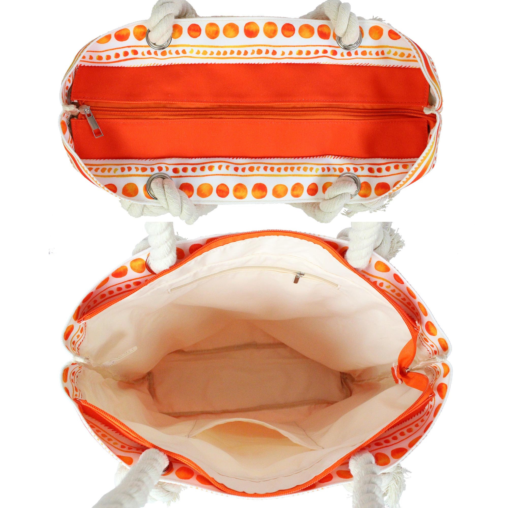 Water Resistant Beach Bag Boho Canvas Beach Tote With Rope - Etsy