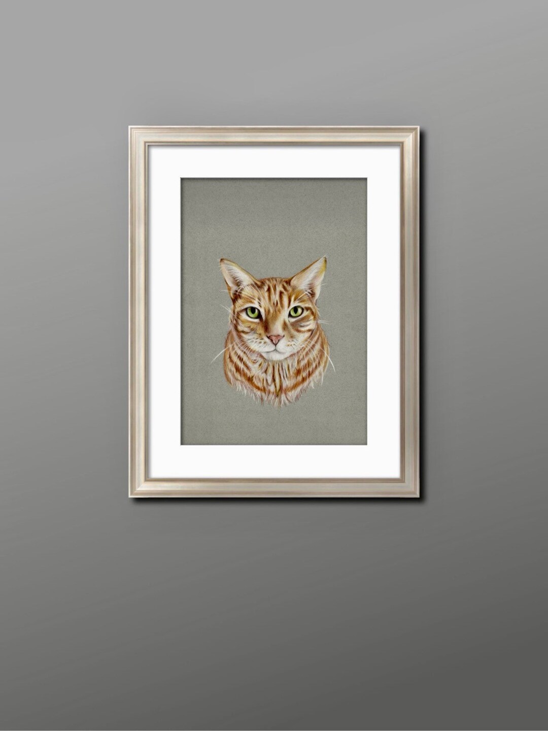 Buy Ginger Cat Print/ginger Tom Cat/illustration/animal Online in India ...