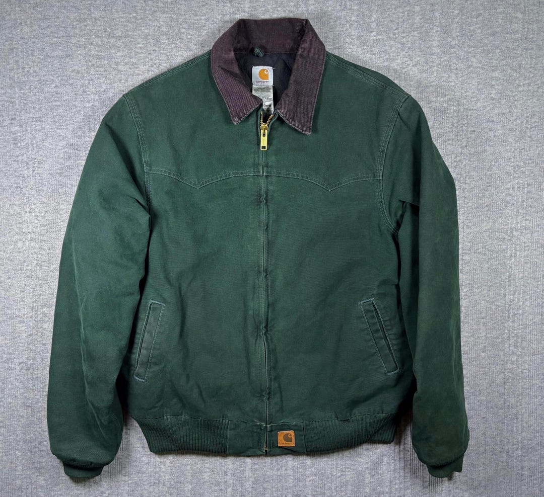Rare Vintage Carhartt Santa Fe Jacket J14 SPC Spruce Green Mens Size XL Tall Western - Etsy