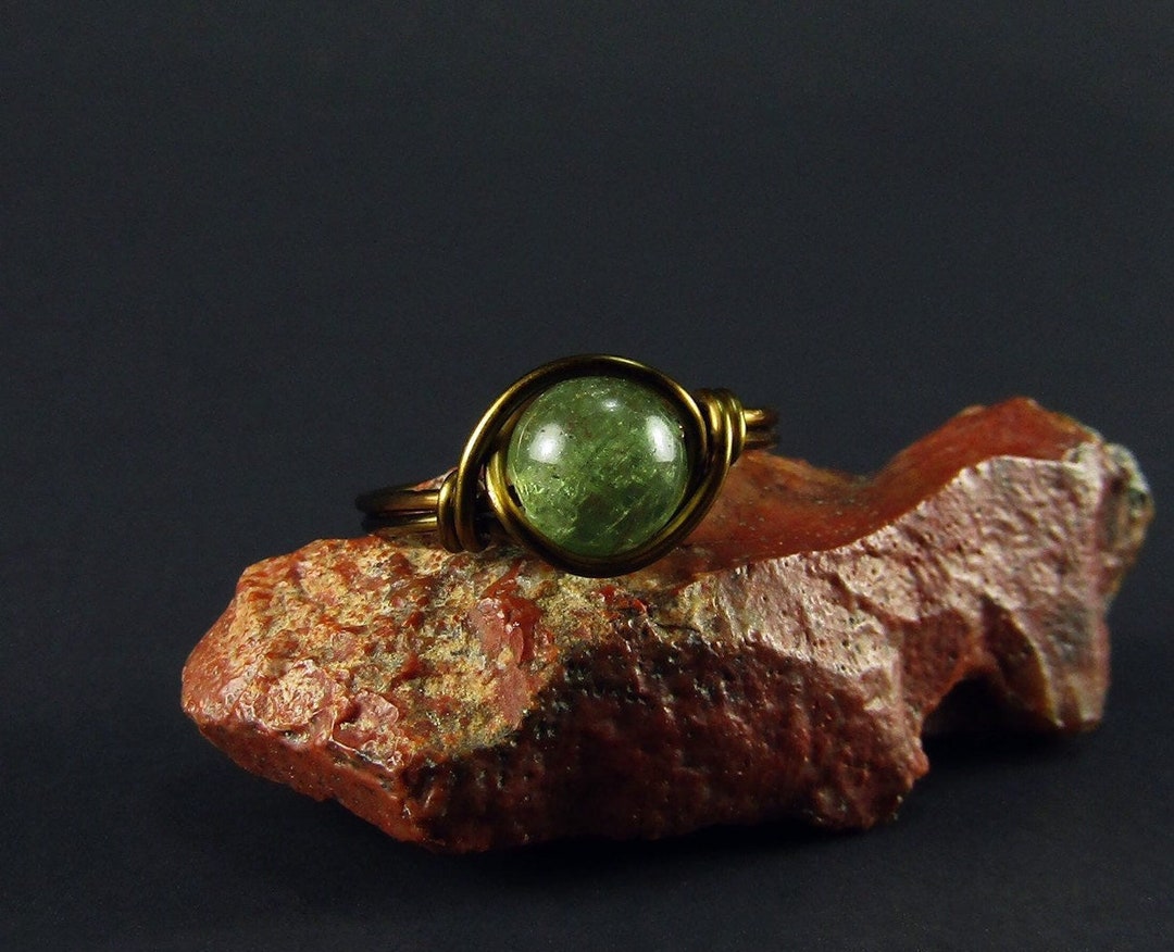 Kunzite Ring, Green Kunzite Ring, Hiddenite, Hiddenite Ring, Kunzite ...