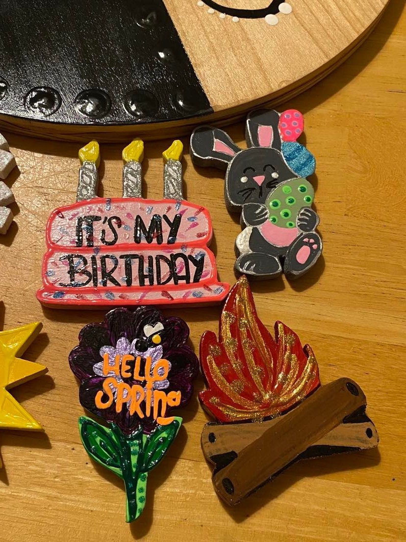 Interchangeable Welcome Sign/ Double Magnet Welcome Sign/ Year Round ...