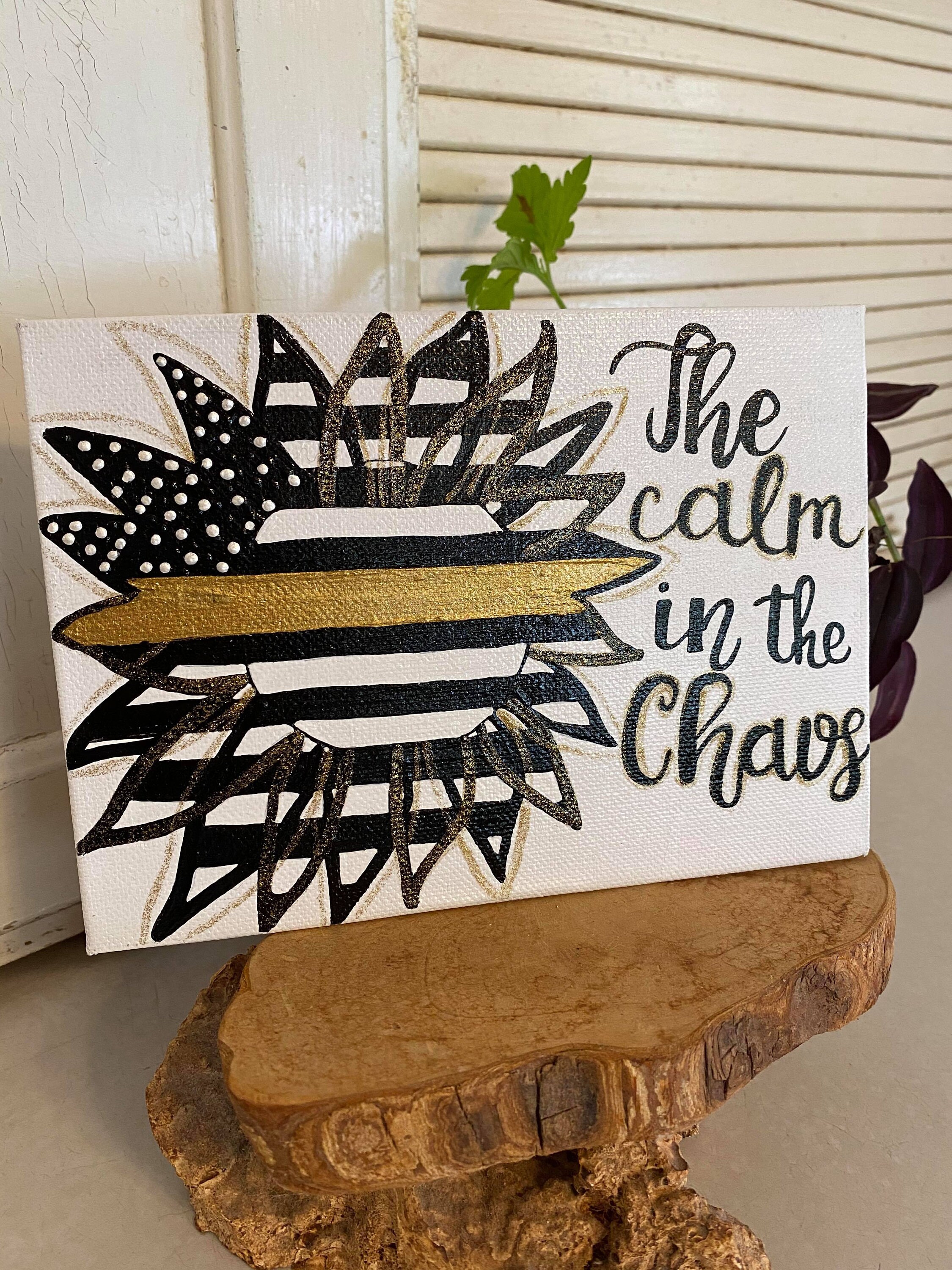 Thin Yellow Line Painting| Thin Gold Line Sunflower| Dispatcher| Gift ...