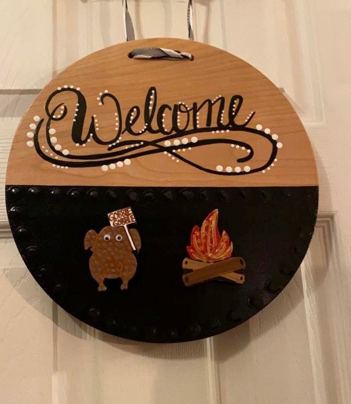 Interchangeable Welcome Sign/ Double Magnet Welcome Sign/ Year Round ...