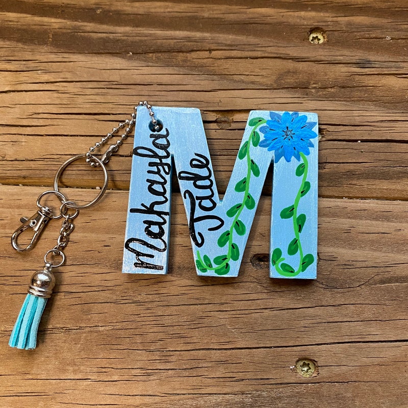 N Alphabet Keychain - Etsy