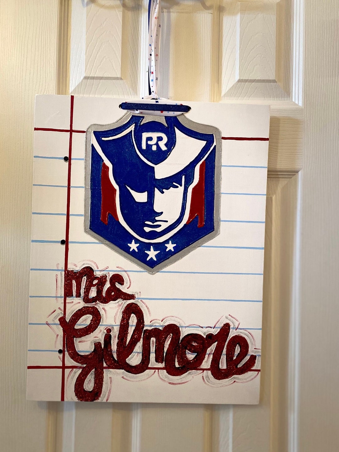 Teacher Door Hanger/classroom Door Hanger/notebook Paper Door Hanger ...